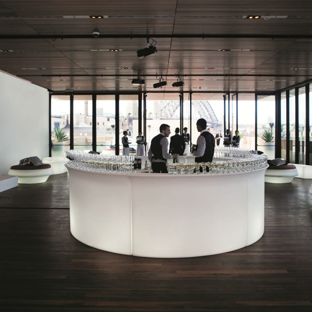 Meuble de bar en location - bar ou comptoir lumineux | ML Locations